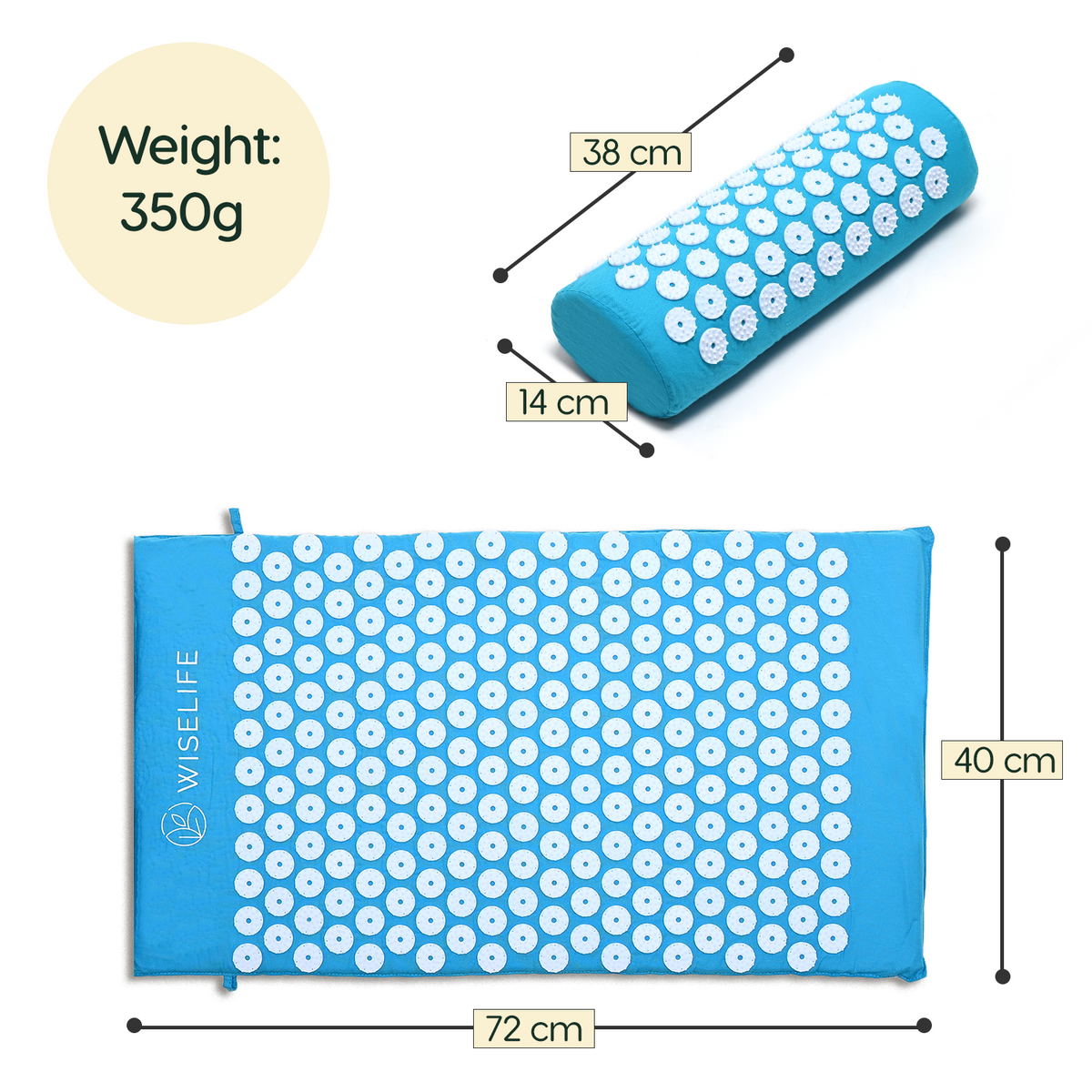 Acupressure Mat - Blue – wiselife.in